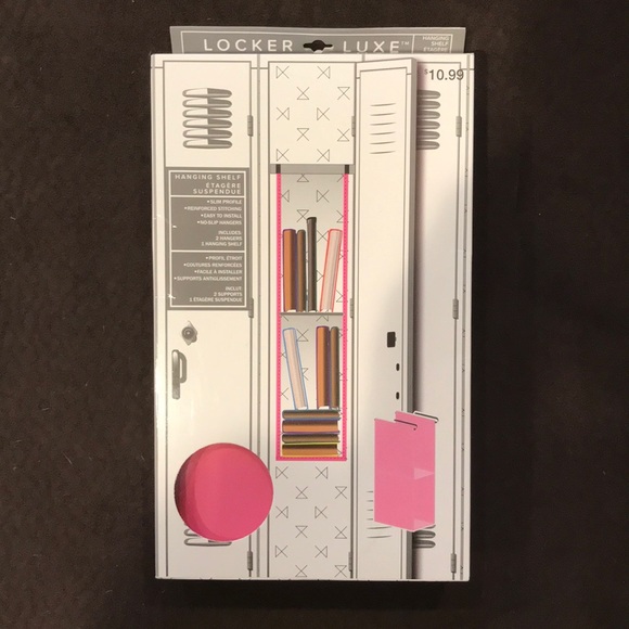 locker luxe | Storage & Organization | Locker Luxe Hanging Shelf Pink ...